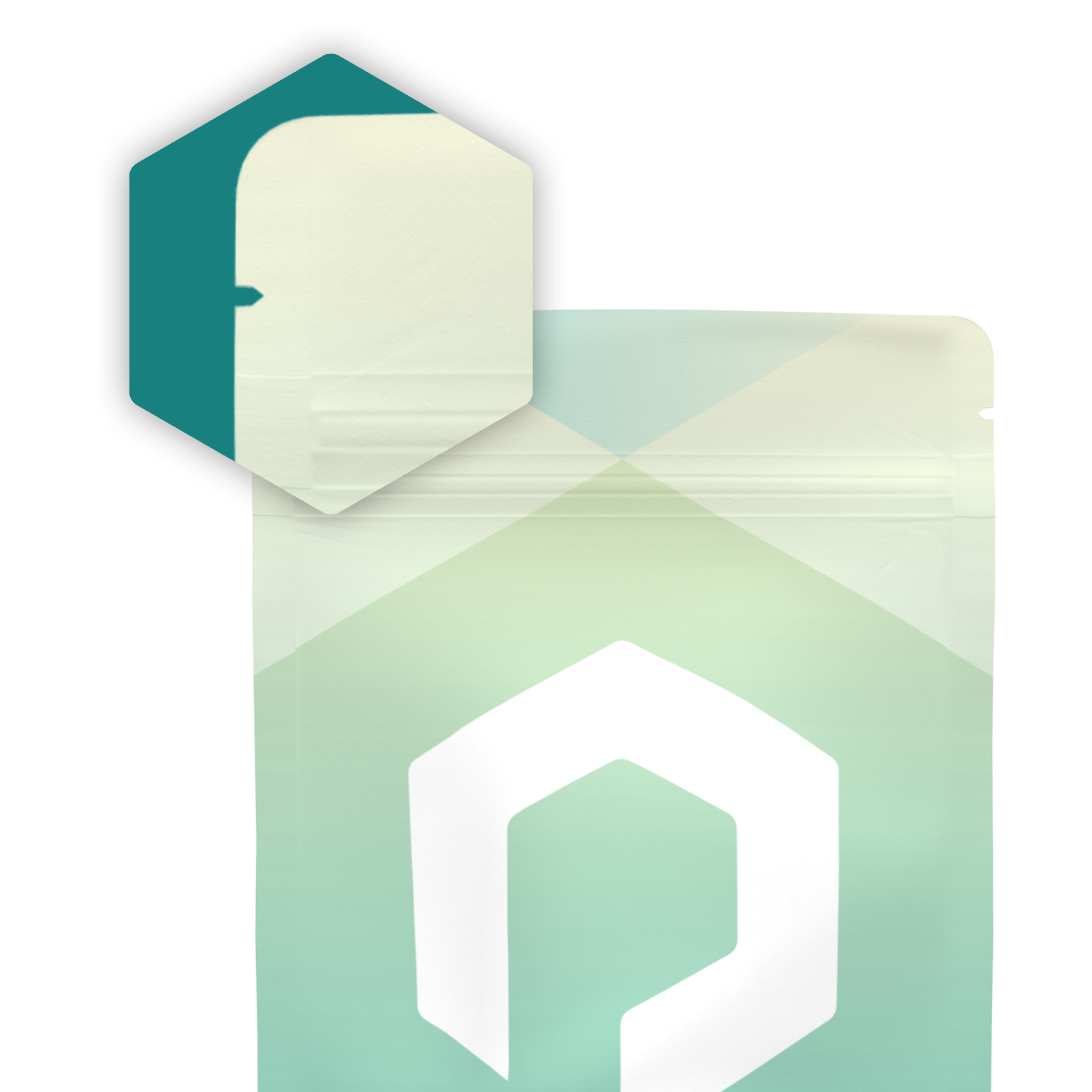 Custom flat pouch packaging - recyclable & fully printable